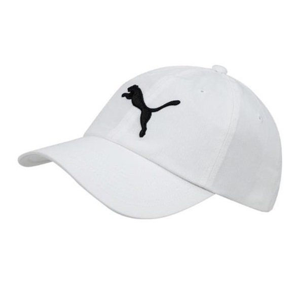 Puma | Accessories | Puma White Logo Baseball Cap | Poshmark